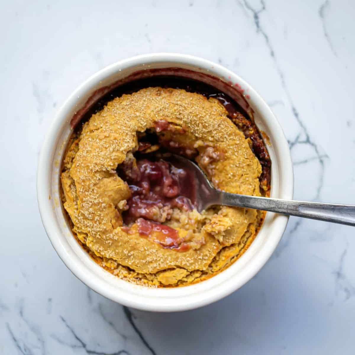 Jelly Donut Baked Oats - Simply Fresh Foodie