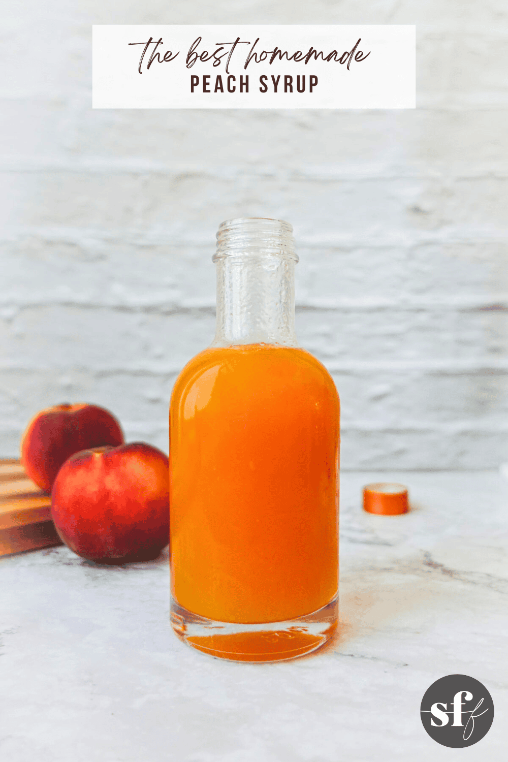 Easy Peach Syrup Recipe - Fresh Peach Simple Syrup